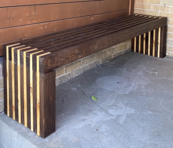 Plans For Park Bench Plans 6ft Long Diy 2x4 Wood Construction Etsy