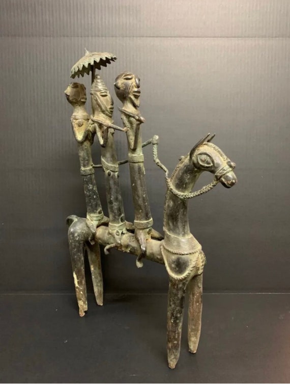 Art Objects Art & Collectibles African Art Bronze Chad Statue From Chad ...