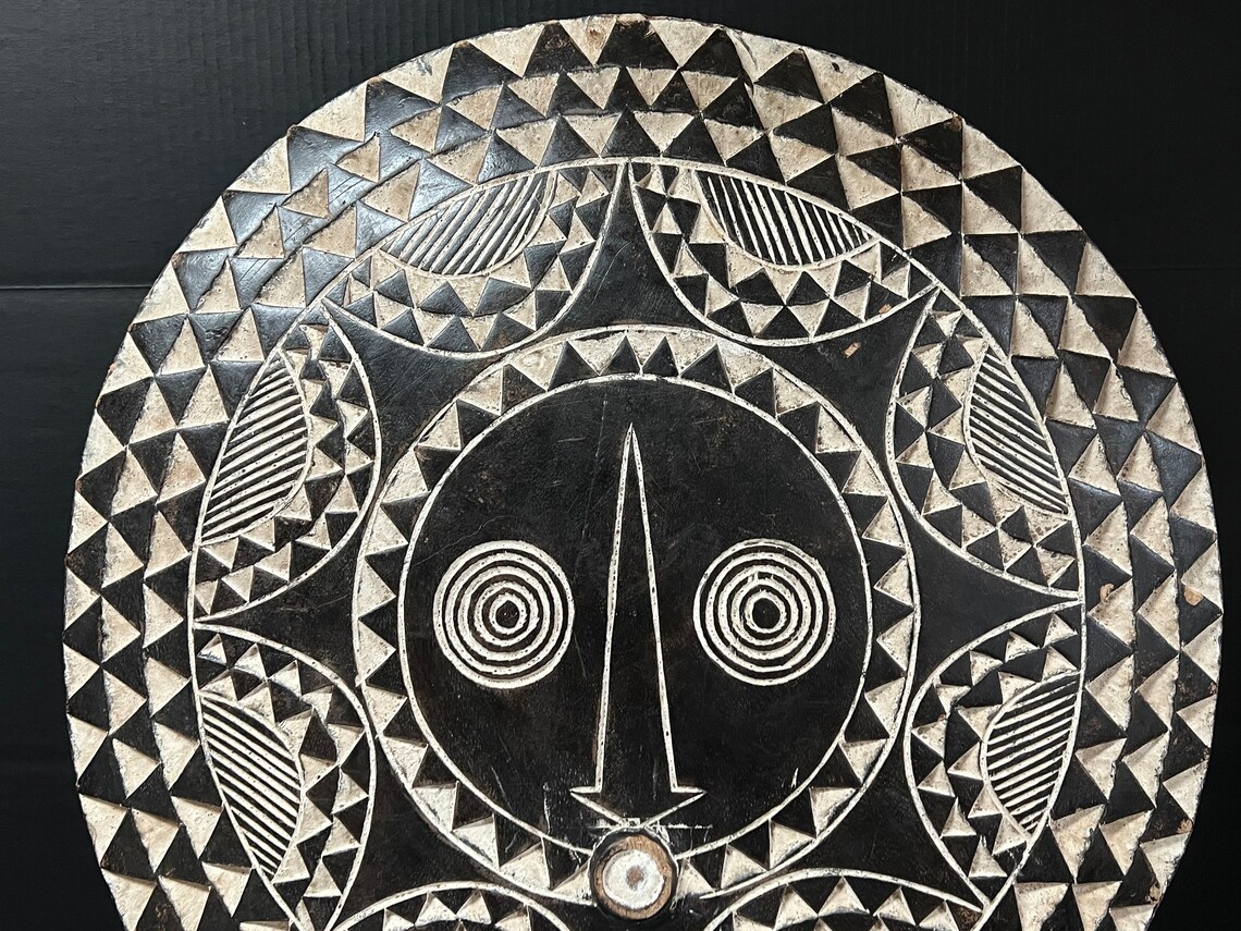 African Art Tribal Art Very Large Plank Bwa Sun Mask From Burkina Faso ...