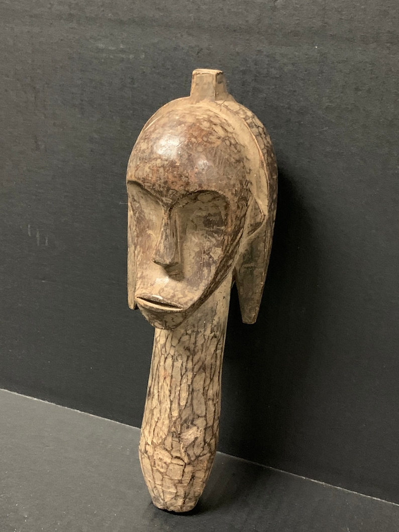 African Art Fang Head From Gabon - Etsy