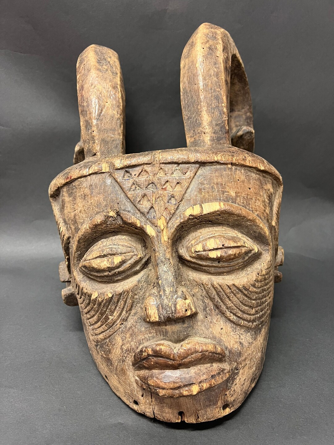 African Tribal Art Kuba Helmet Mask From DR Congo - Etsy