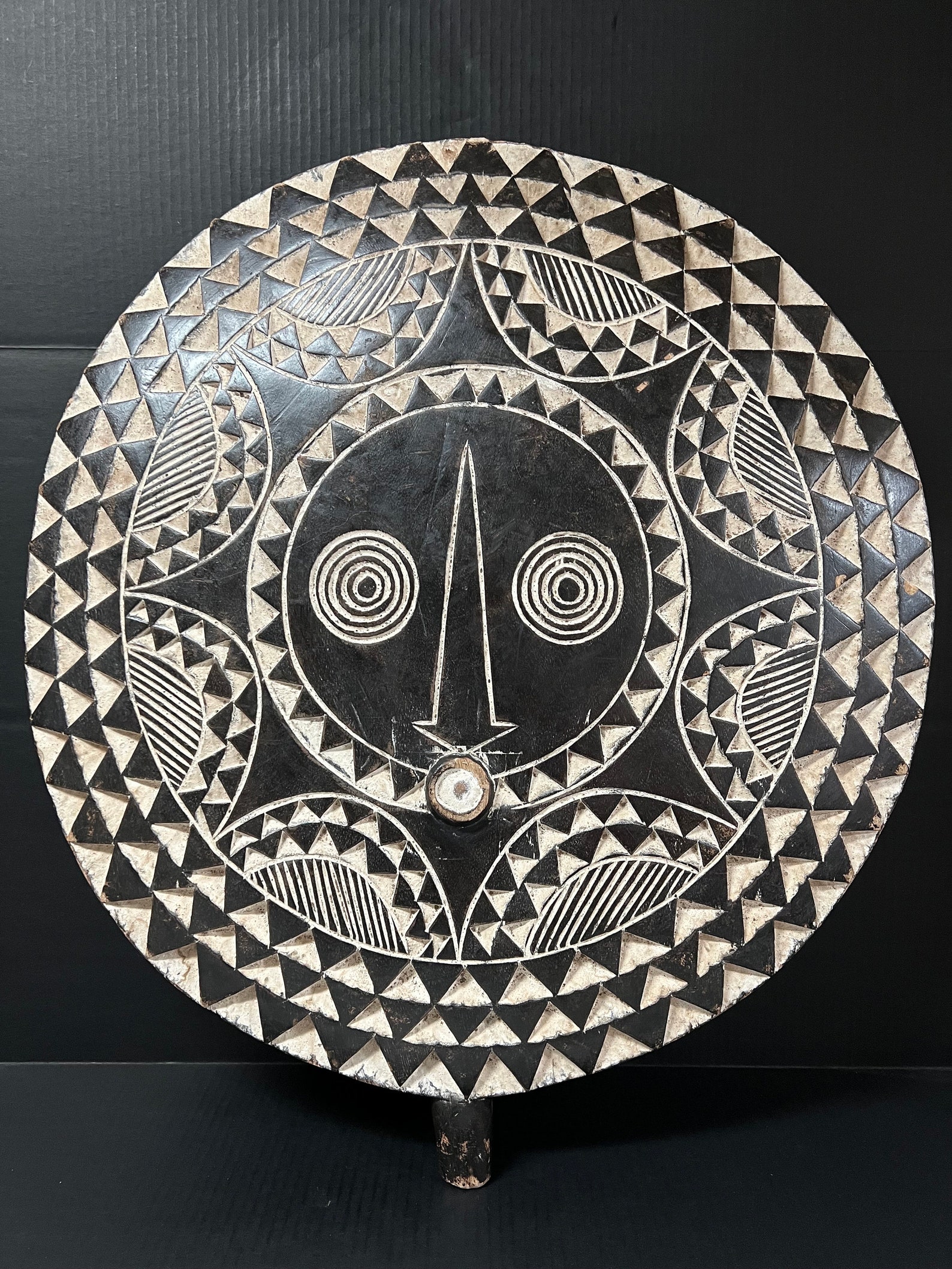 African Art Tribal Art Very Large Plank Bwa Sun Mask From Burkina Faso ...