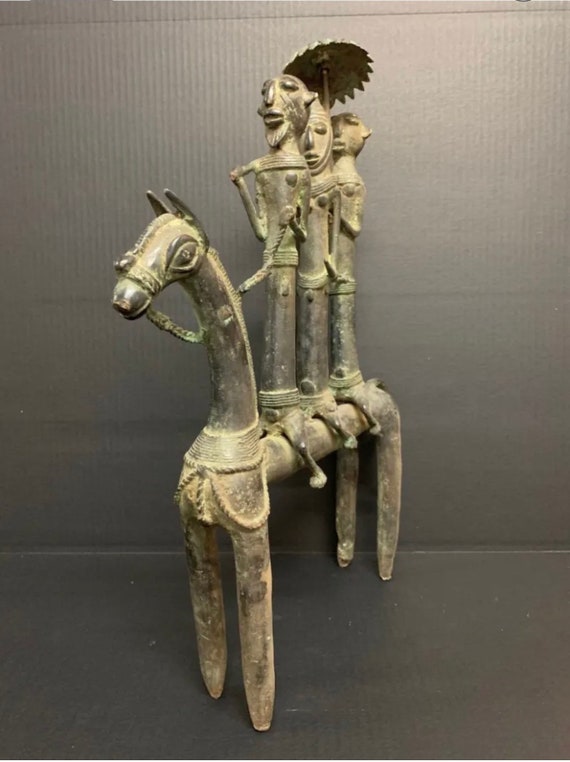 Art Objects Art & Collectibles African Art Bronze Chad Statue From Chad ...