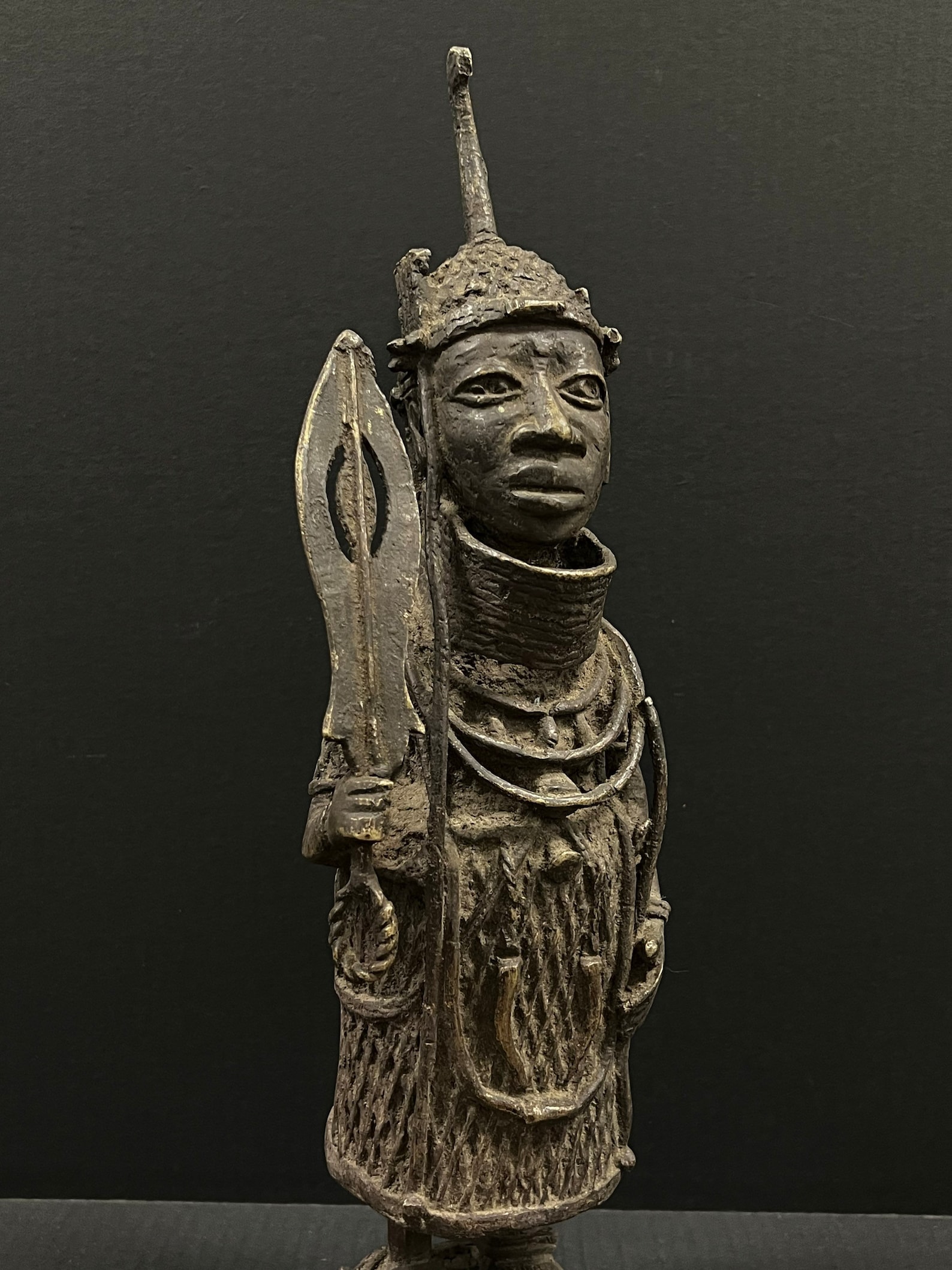 African Benin Bronze Warrior Statue From Nigeria - Etsy