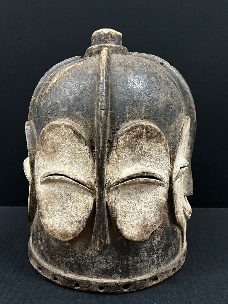 African Tribal Art Kwele Helmet Mask From Gabon - Etsy