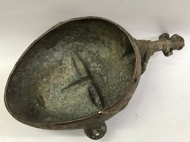 African Art Tribal Art Chad Bonze Mask with Statue From | Etsy