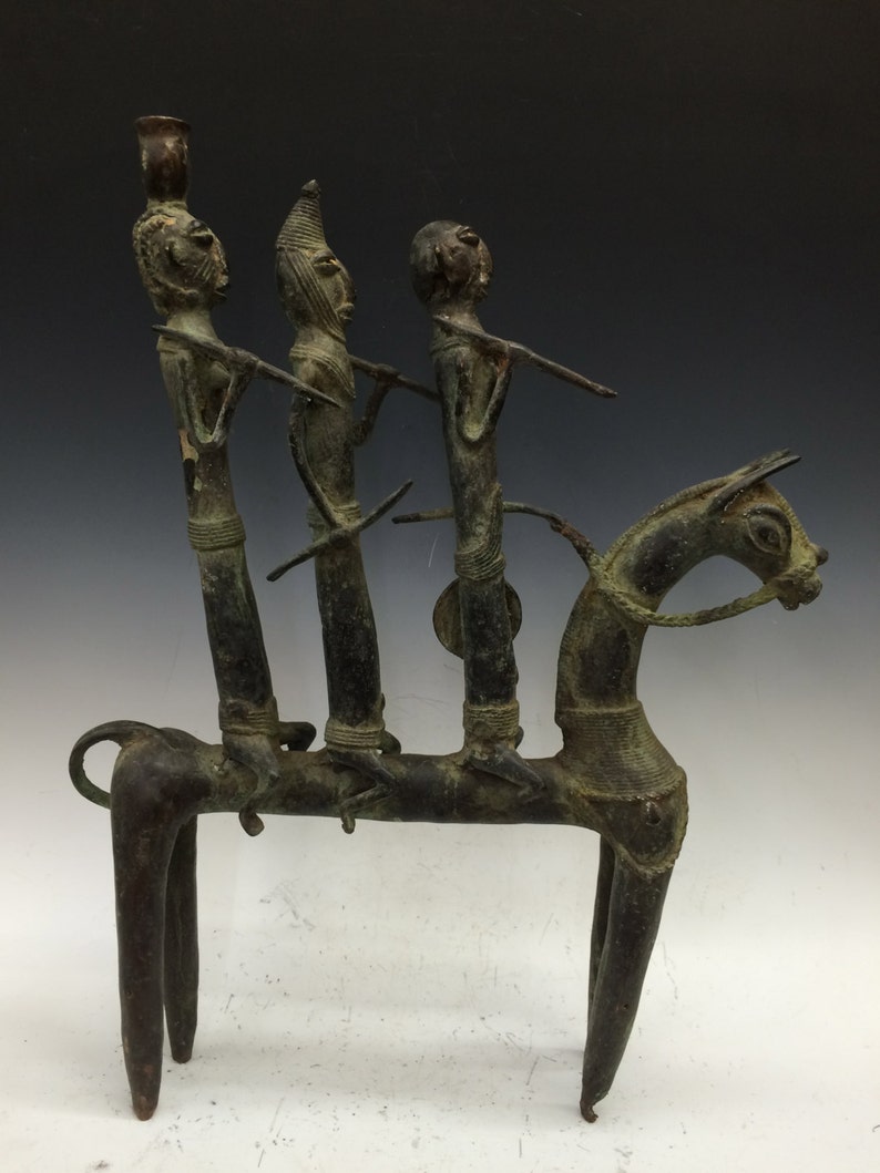 African Art Tribal Art Chad Bronze Horsemen Kotoko Statue | Etsy