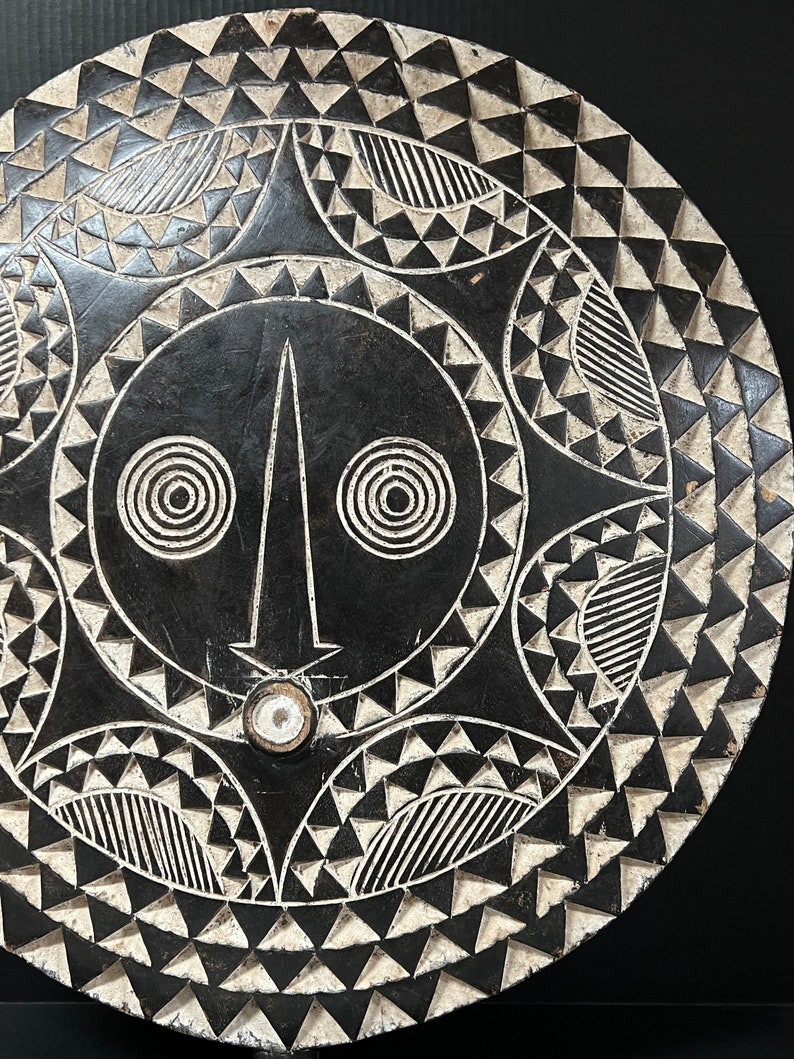 African Art Tribal Art Very Large Plank Bwa Sun Mask From Burkina Faso ...