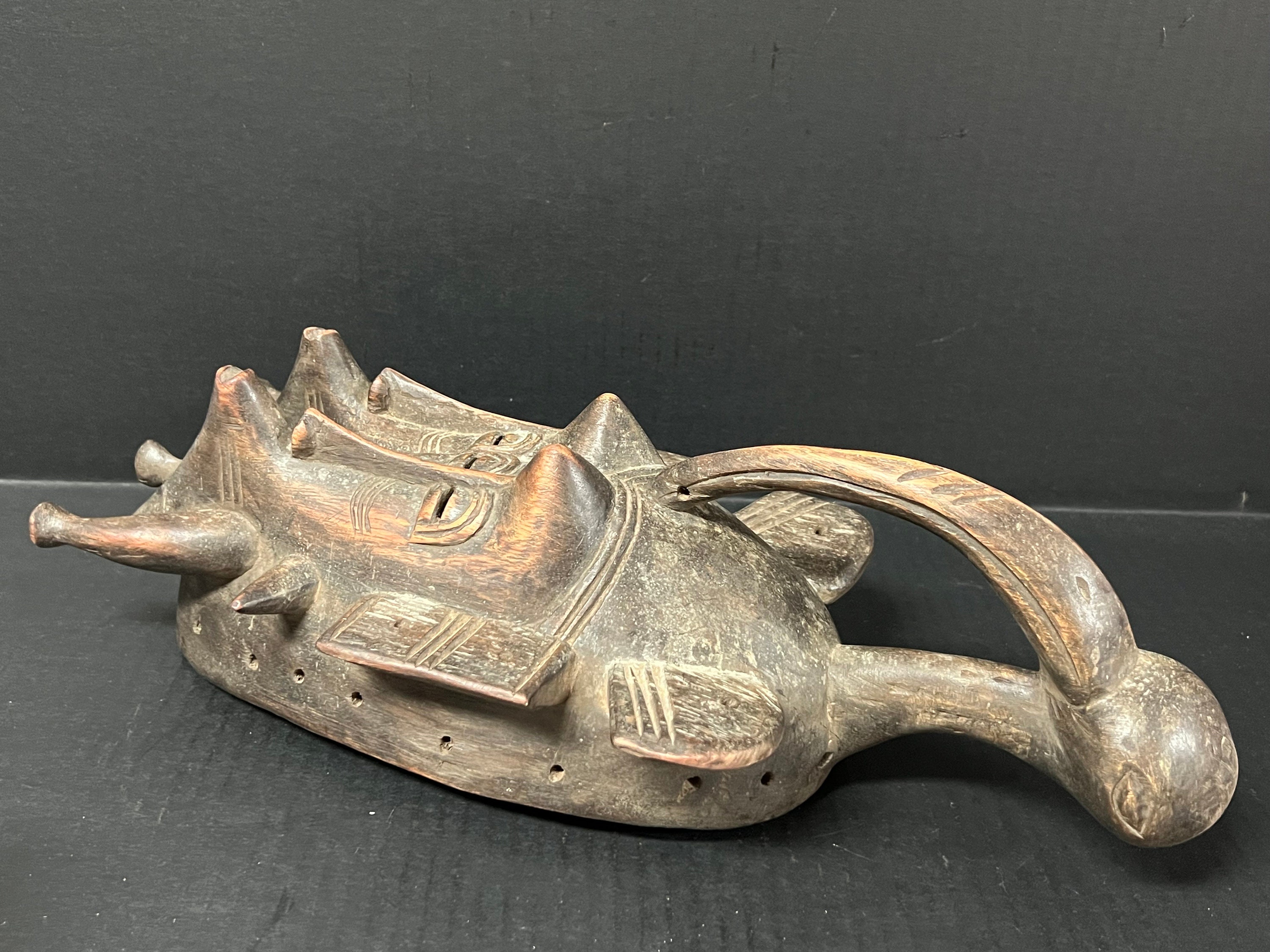 African Art Tribal Art Double Face Senufo Mask From Ivory Coast - Etsy