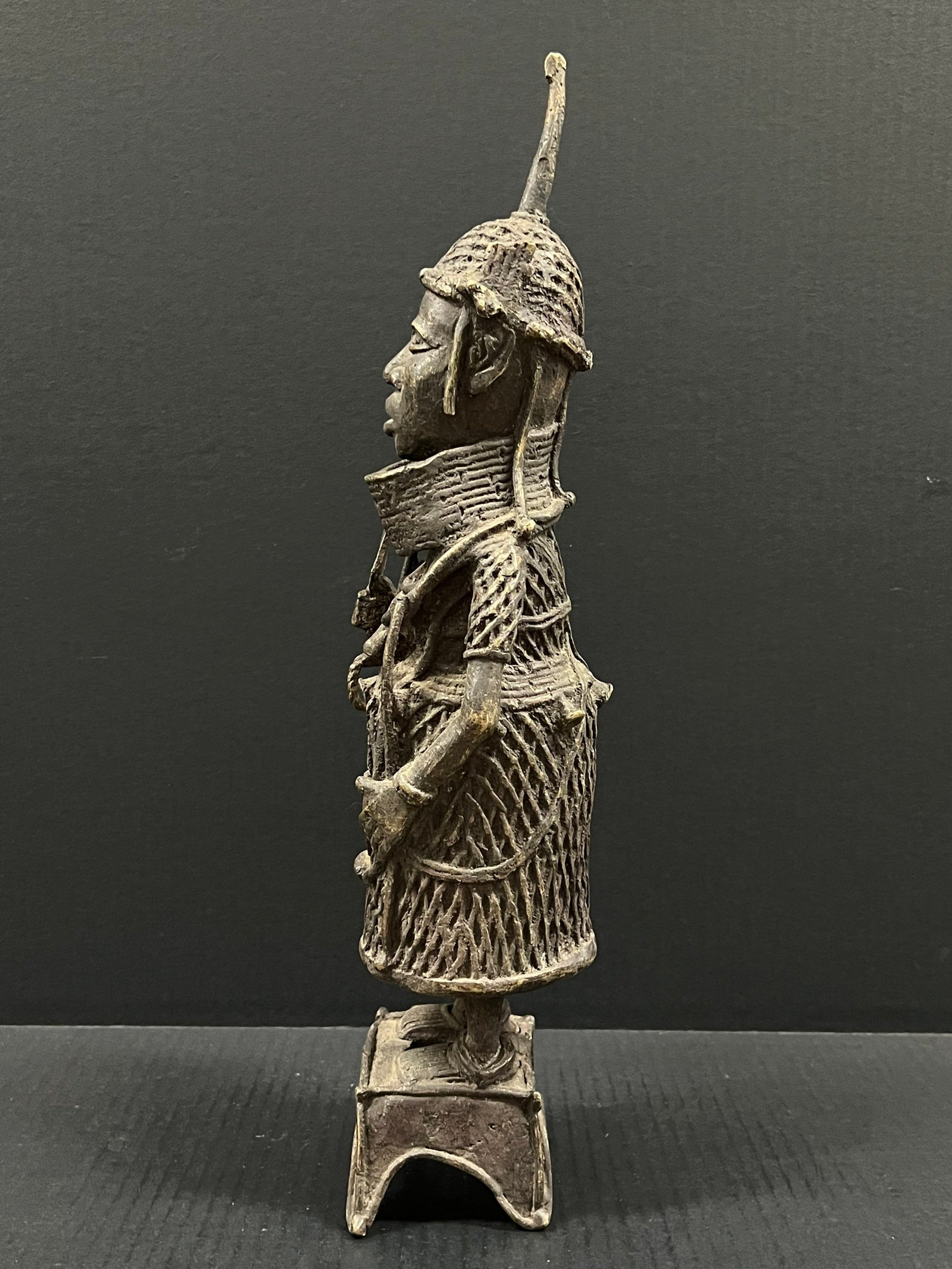 African Benin Bronze Warrior Statue From Nigeria - Etsy