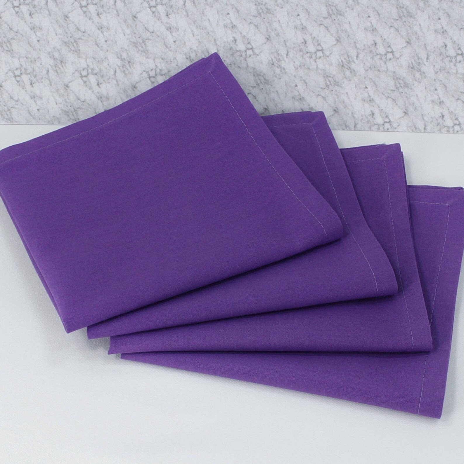 Medium Purple Cloth Napkins, 100% Cotton, 12x12 Inches, Set of 4 - Etsy