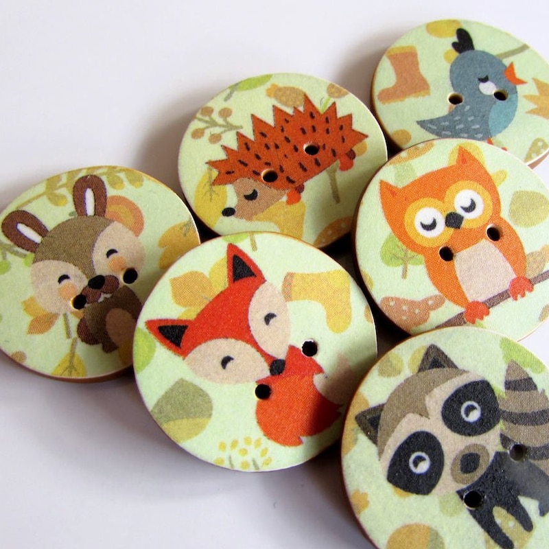 Animal Buttons - Etsy UK