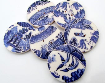 Blue willow pattern | Etsy