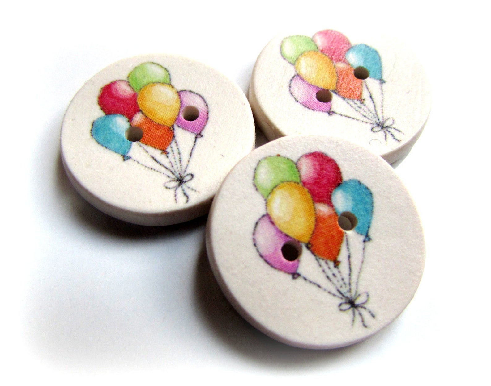 Balloon Buttons - Rainbow Buttons - 18mm, 22mm or 24mm - 2/3", 7/8" or ...
