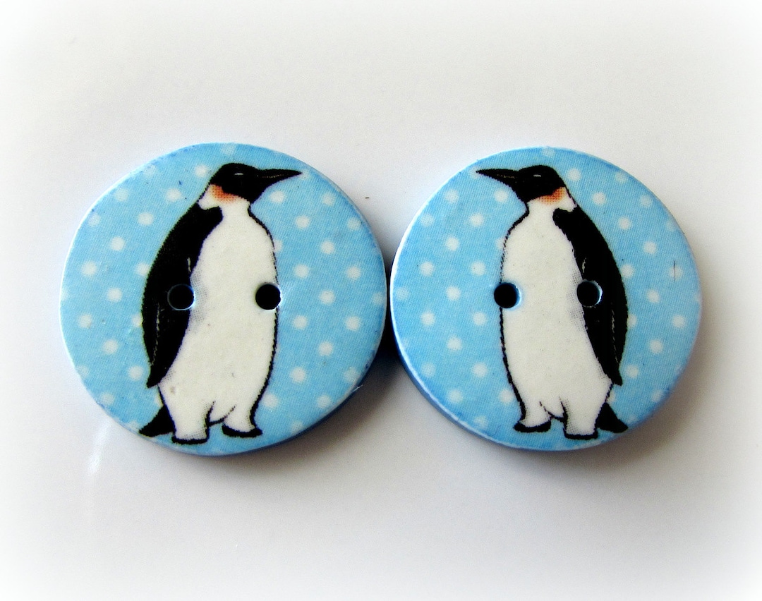 Penguin Buttons Washable Penguins Made in Australia Australian Made ...