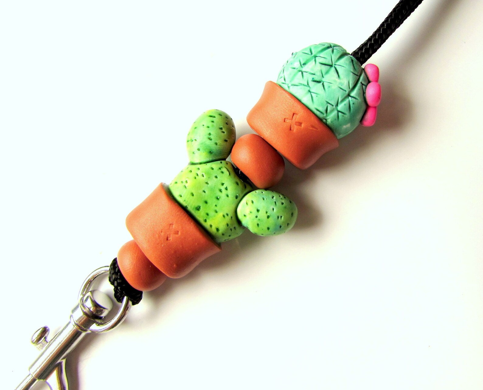 Lanyard - Cactus Lanyard - Nurse Lanyard - Office - Handmade ...