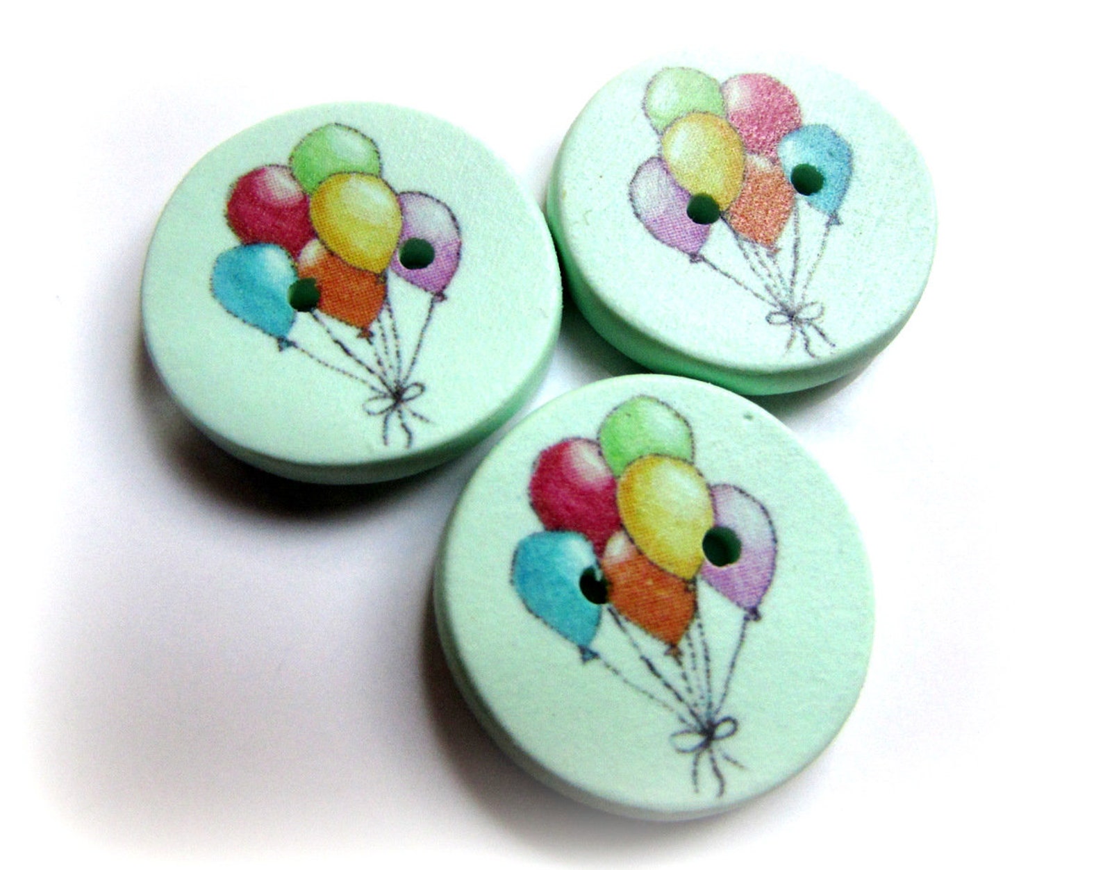 Balloon Buttons - Rainbow Buttons - 18mm, 22mm or 24mm - 2/3", 7/8" or ...