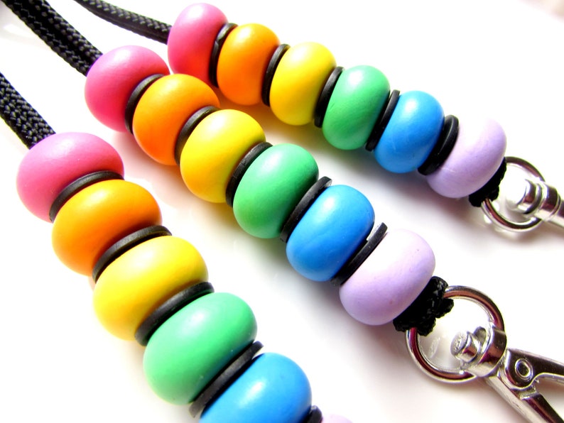 Rainbow Lanyard - Etsy