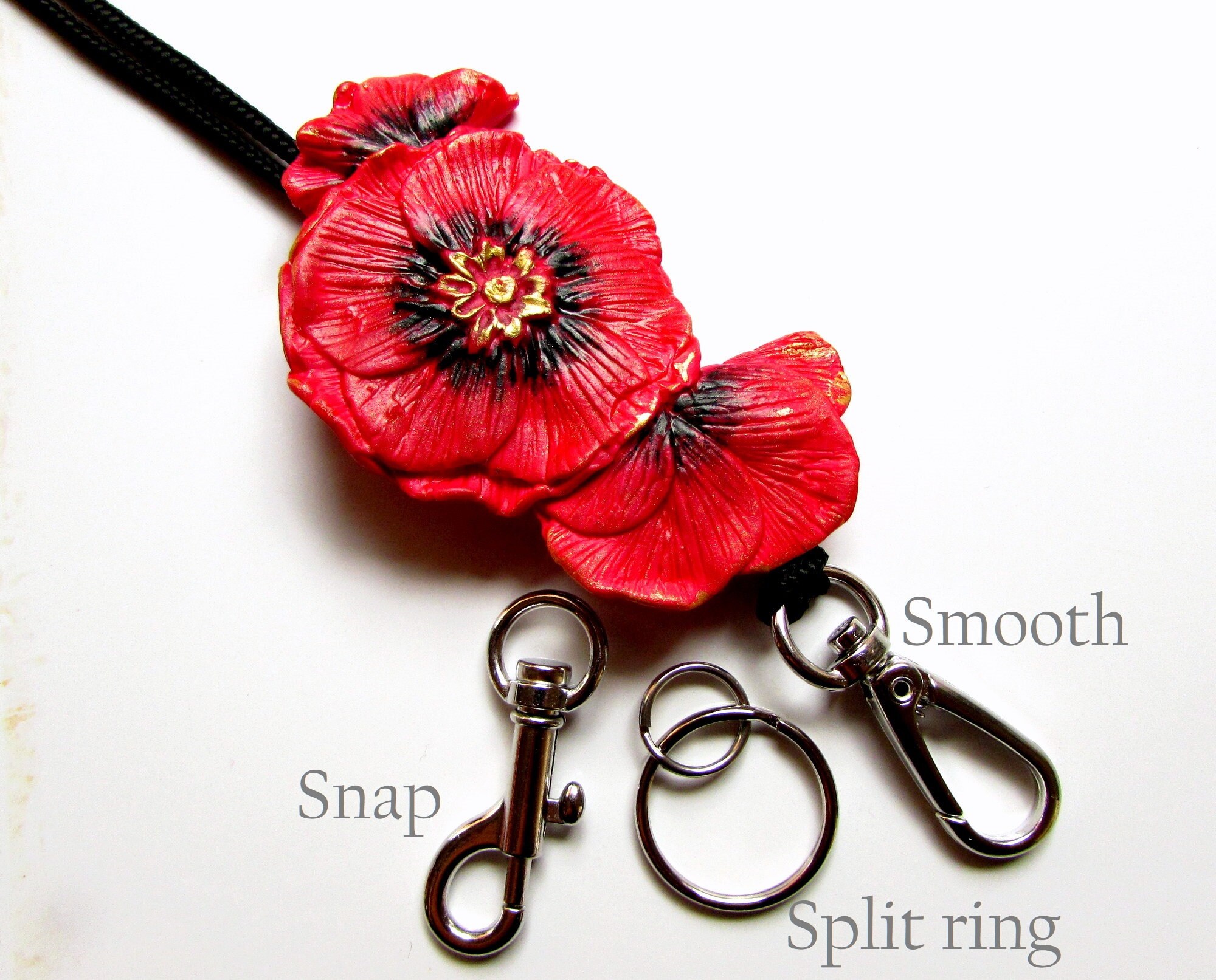 Poppy Lanyard Beautiful Gift Handmade in Australia | Etsy