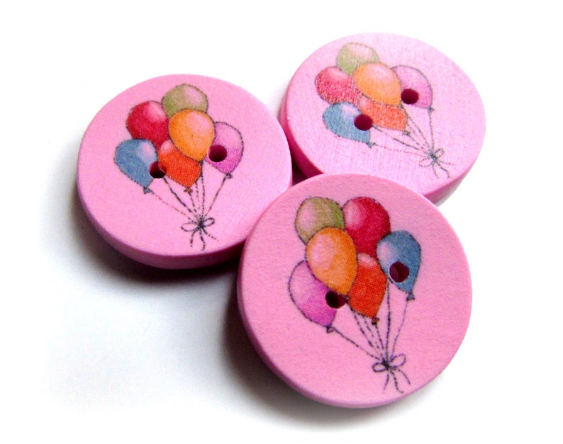 Balloon Buttons - Rainbow Buttons - 18mm, 22mm or 24mm - 2/3", 7/8" or ...