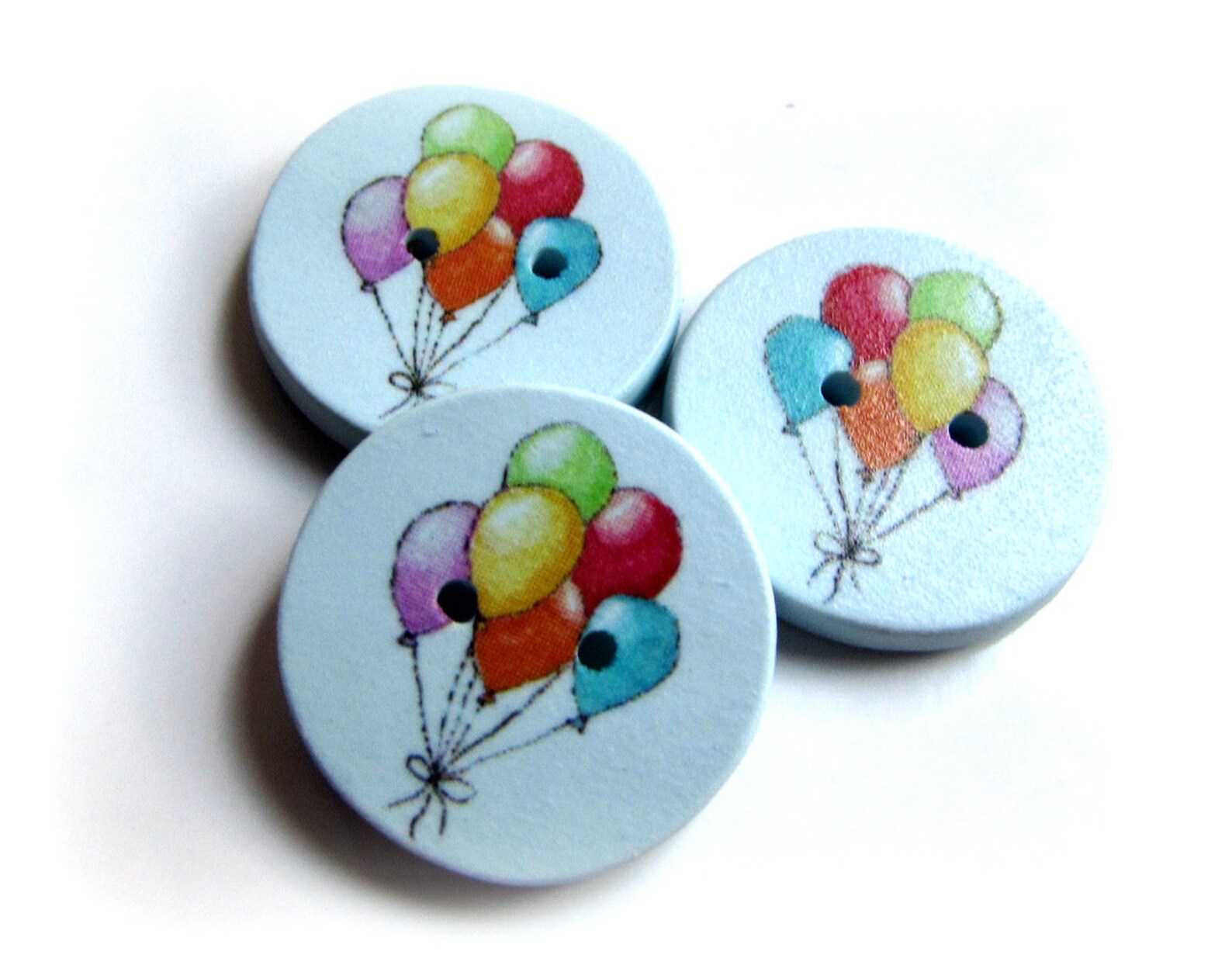 Balloon Buttons - Rainbow Buttons - 18mm, 22mm or 24mm - 2/3", 7/8" or ...