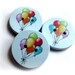 Balloon Buttons - Rainbow Buttons - 18mm, 22mm or 24mm - 2/3", 7/8" or ...