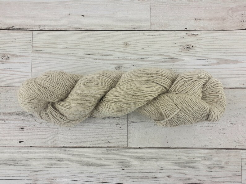 Undyed Yarn Organic Wool Linen Single 1kg 10 X 100g Hanks | Etsy