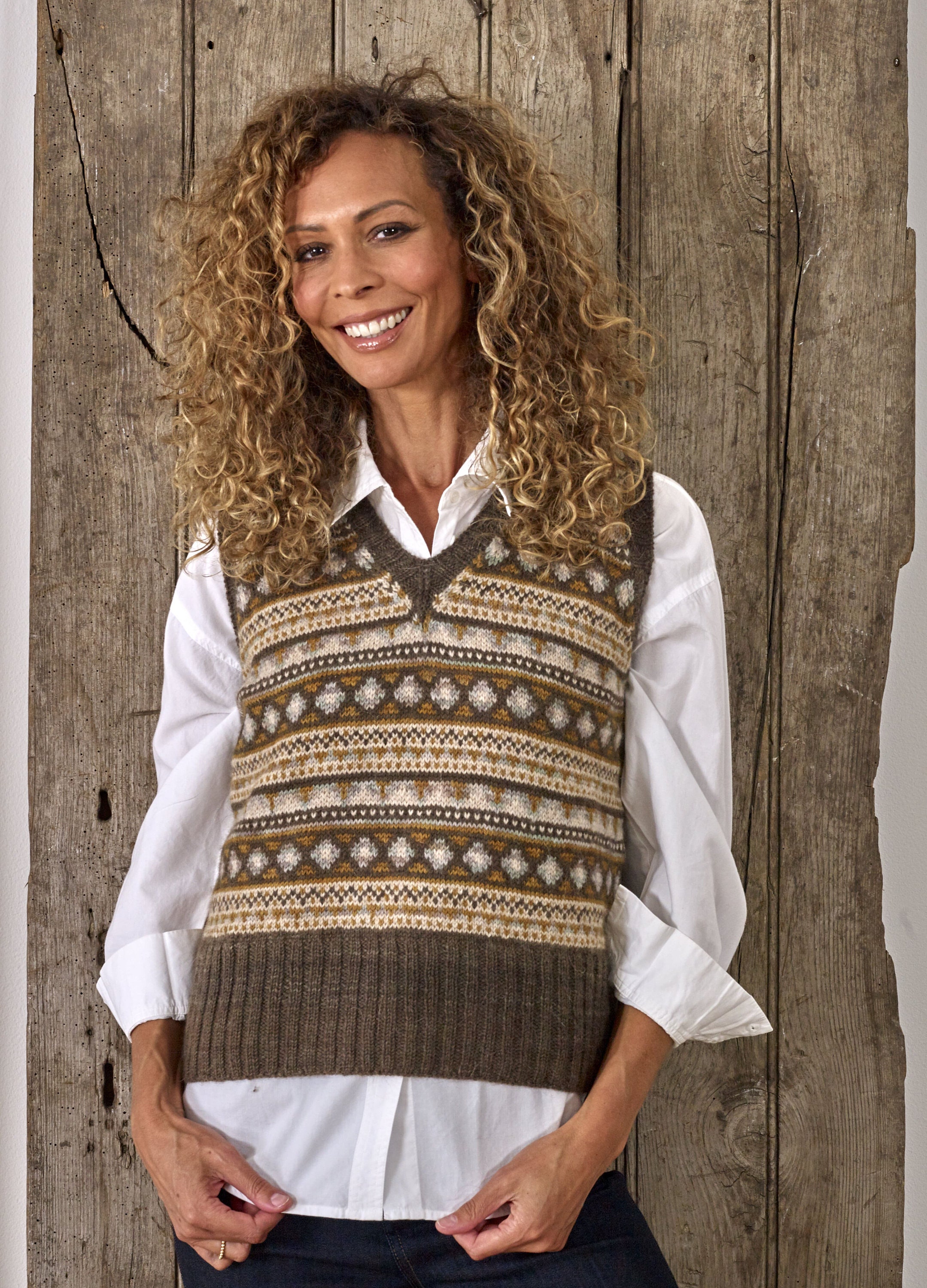 Knitting PATTERN - Fair Isle Vest / Fair Isle Tank / Modern Knitting PATTERN - Fair Isle Vest / Fair Isle Tank / Modern