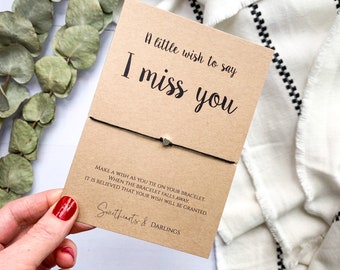 I Miss You Bracelet - Etsy