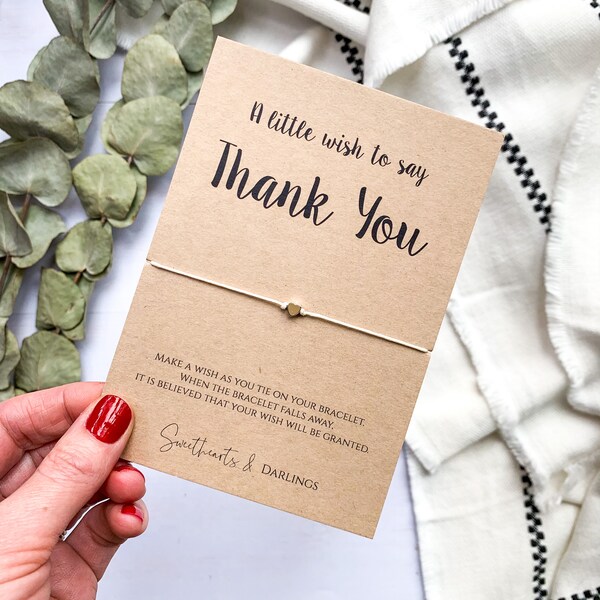 Thank You Bracelet - Etsy