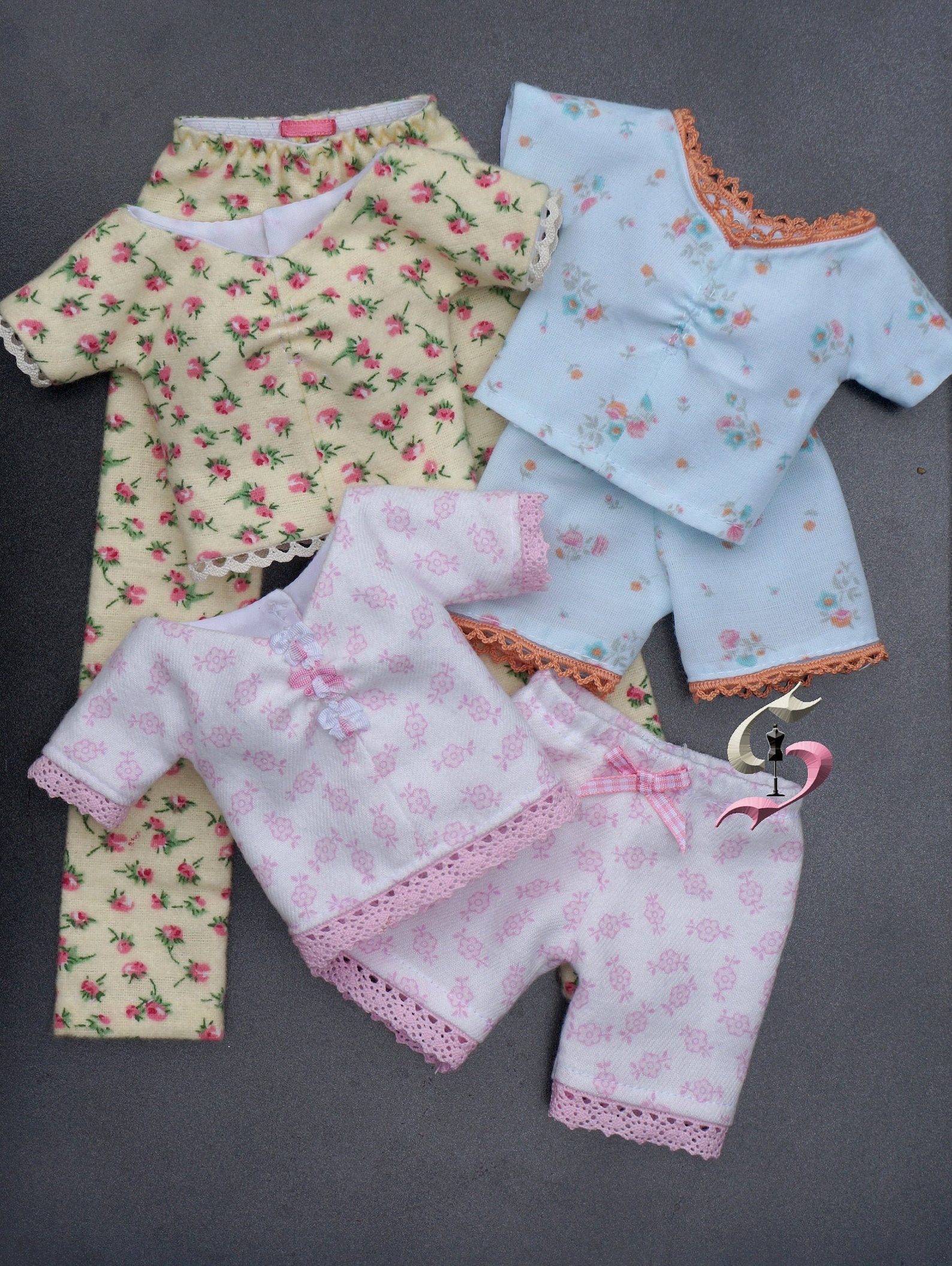 PJ Sewing Pattern - Pyjama Top and Bottom for Ellowyne Wilde & Friends ...