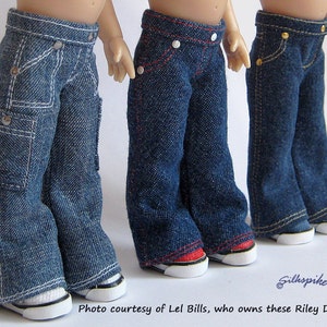Sewing Pattern: Sneaker-cut Jeans for 7.5" Riley Kish - Etsy