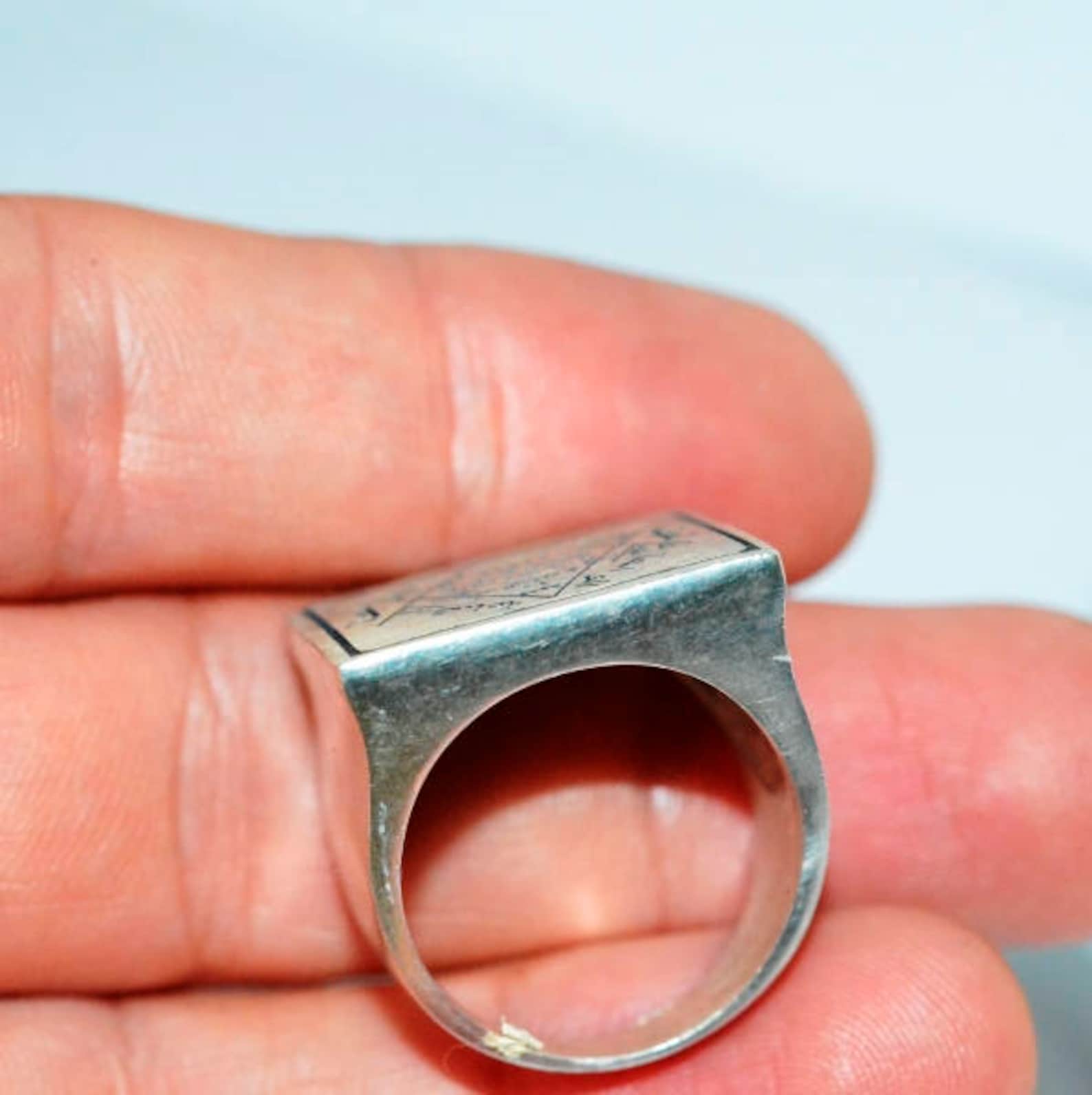 Rare Islamic Amulet Ring Khatam Suleiman the Seal of Solomon - Etsy