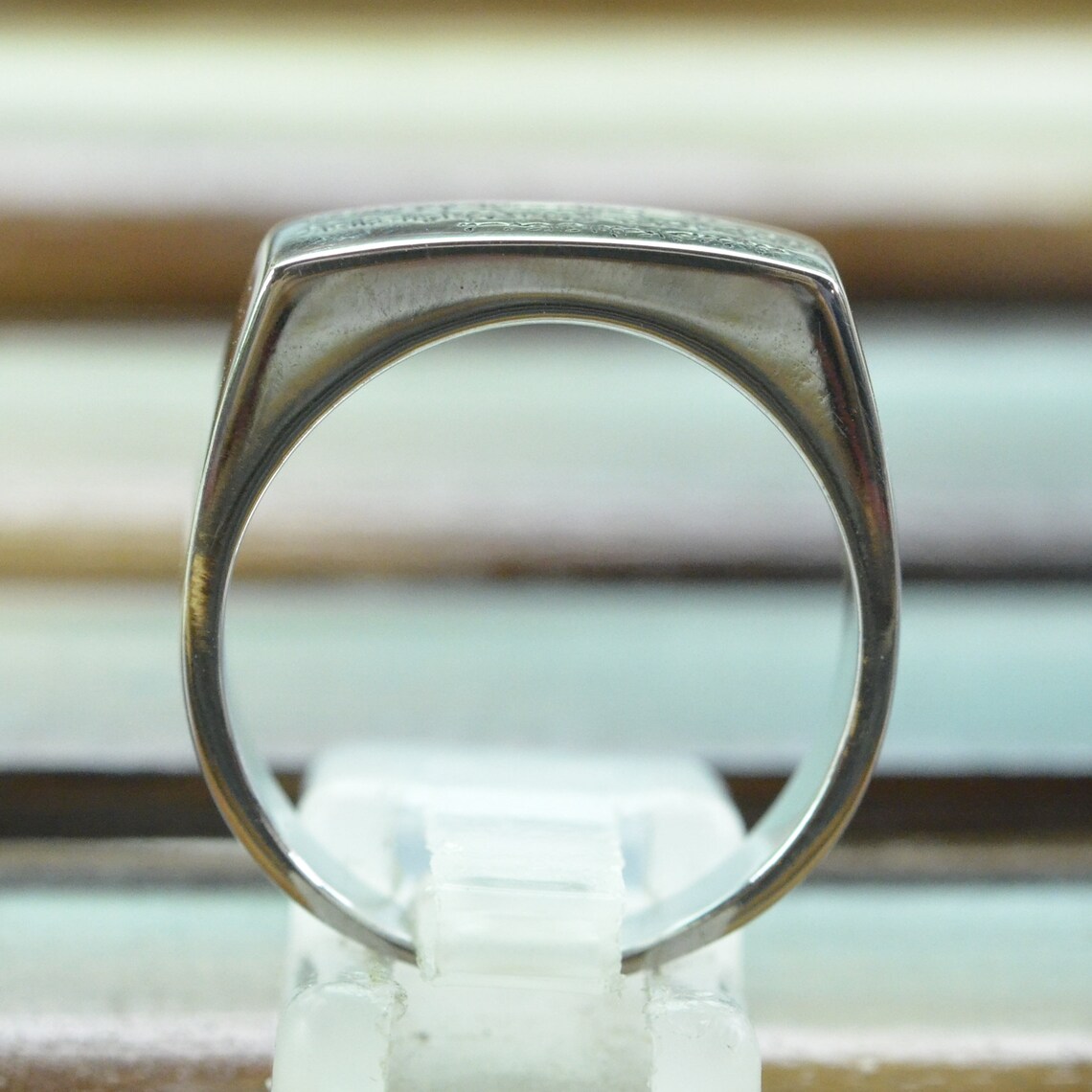 Islamic Sterling Silver Signet Ring: Sufi Kalima Tamjeed, Muslim ...