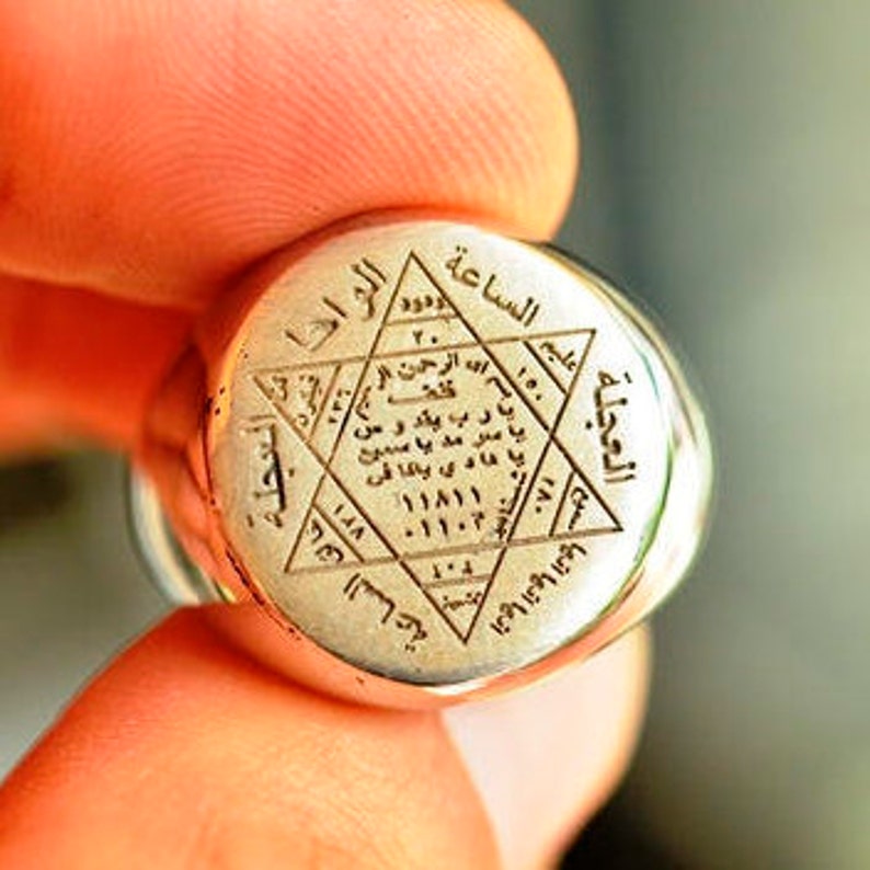 Buy Rare Islamic Healing Talisman Amulet Ring Khatam Suleiman the ...