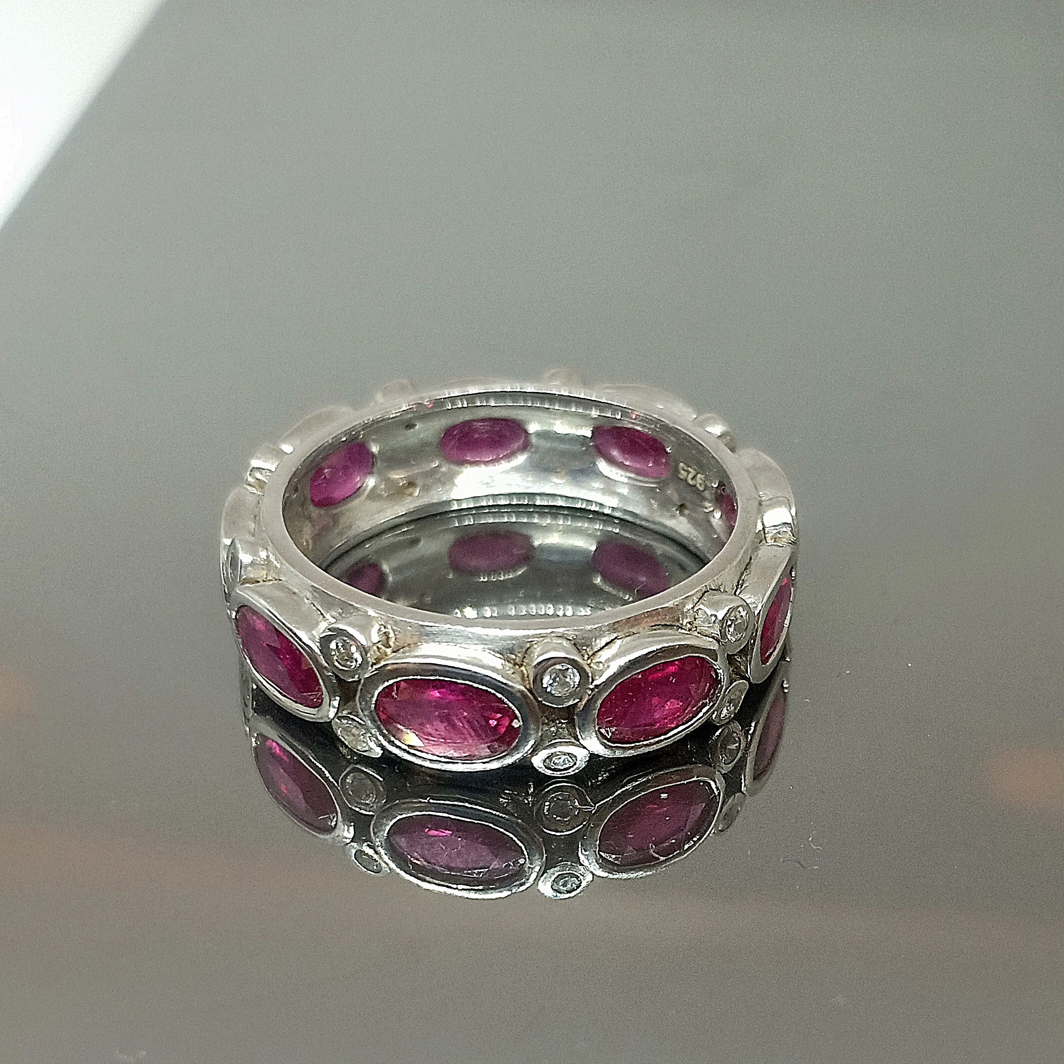 Genuine Ruby Ring for Men Ruby Ring Sterling Silver Ruby | Etsy