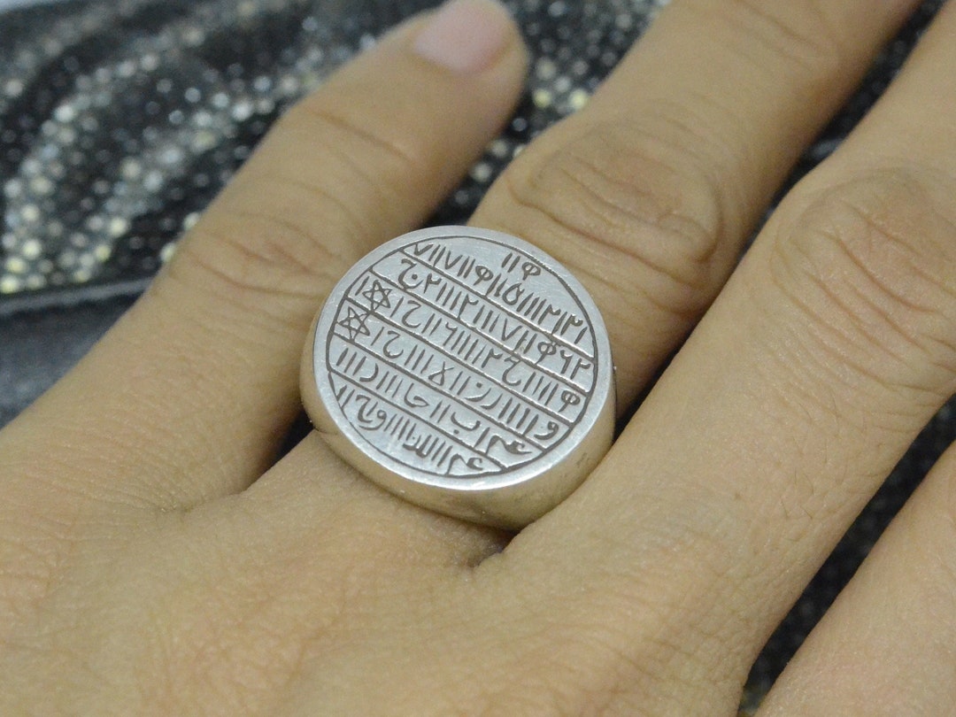 Financial Success Amulet Talisman Ring Sterling Silver Signet - Etsy