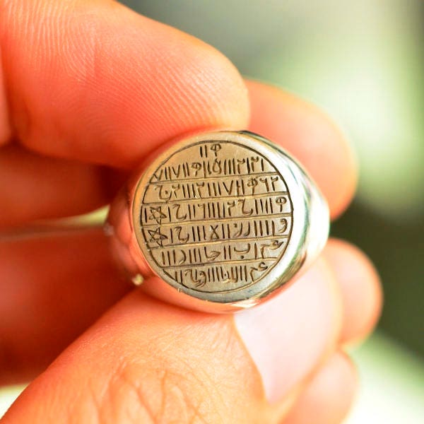 Rare Islamic Amulet Talisman Signet Ring Protection Ring - Etsy Australia