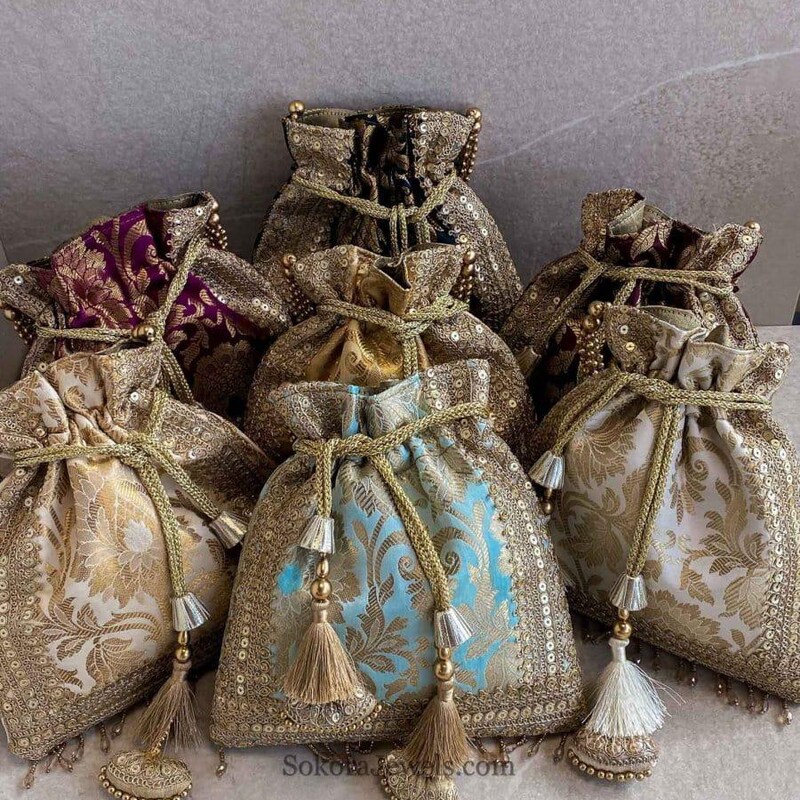 Indian Potli Bag for Women - Etsy UK