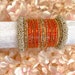 Thanjina Orange Bangle Stack - Etsy