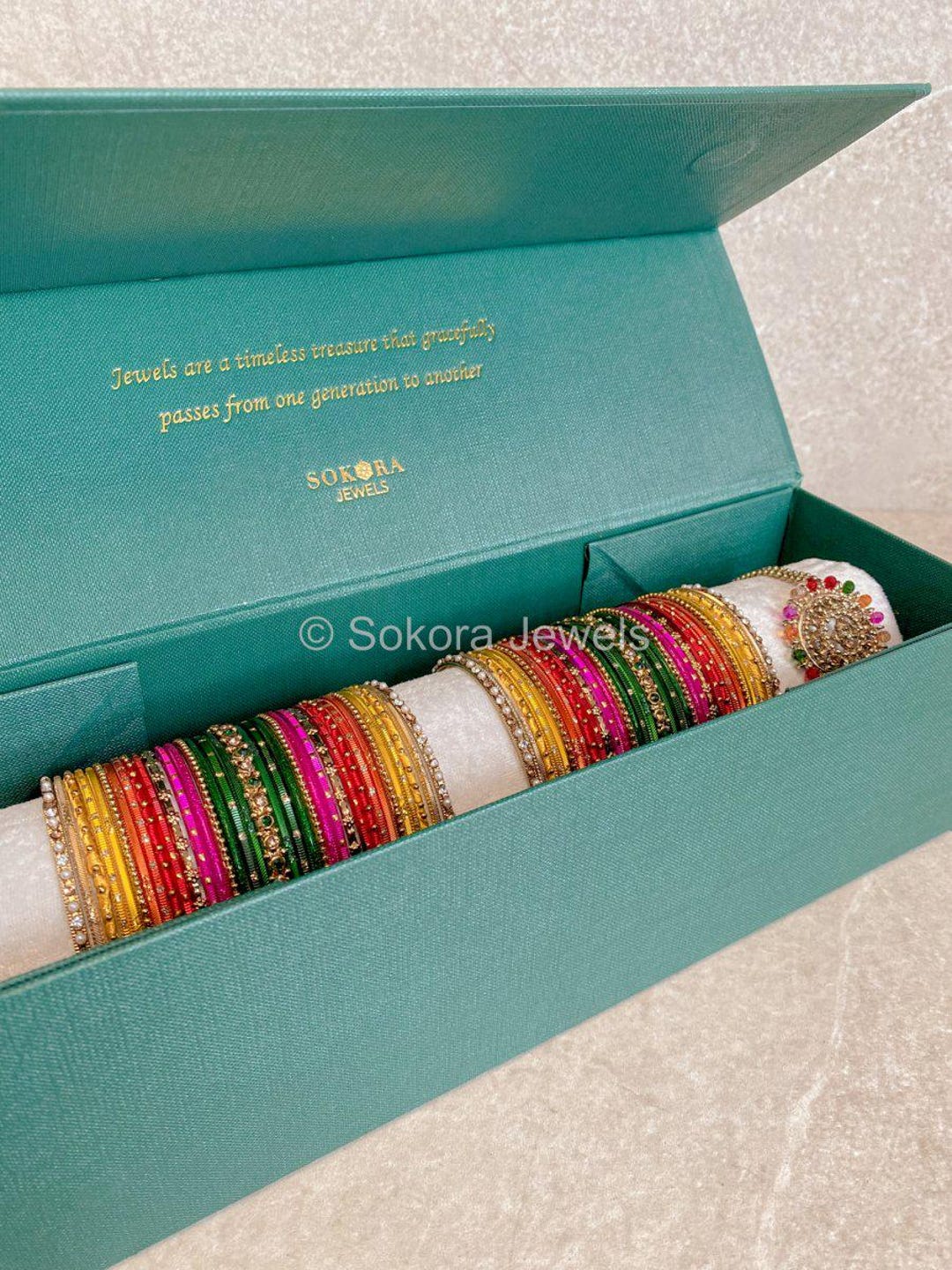 Mehreen Bangles & Tikka Box Set Multicolour - Etsy