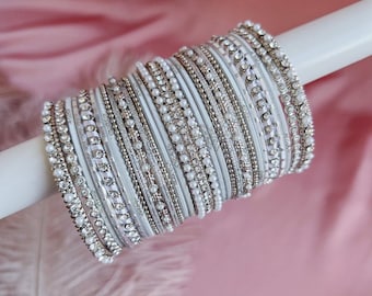 Sterling Silver Bangles, 7 Design Bangles, Bangle Bracelet Set, 925 ...