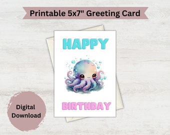 Octopus Birthday - Etsy