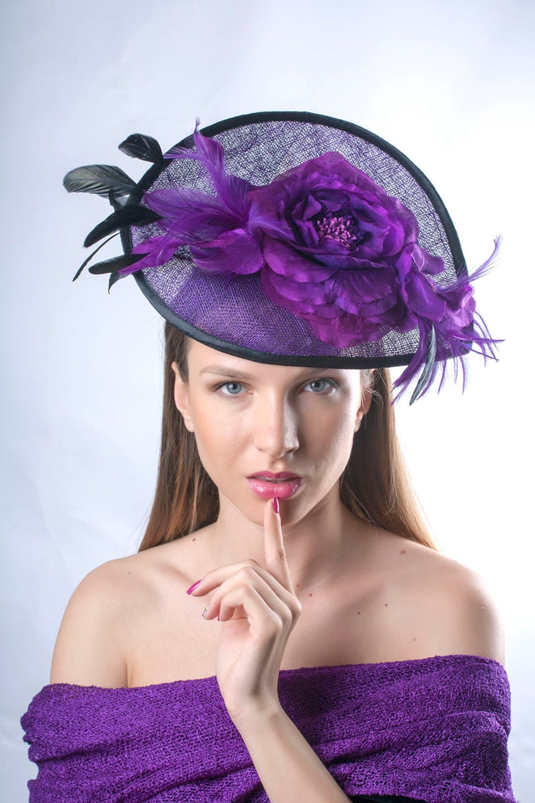 Lilac Fascinator, Derby Fascinator Hat, Purple Hat, Royal Ascot Hat ...