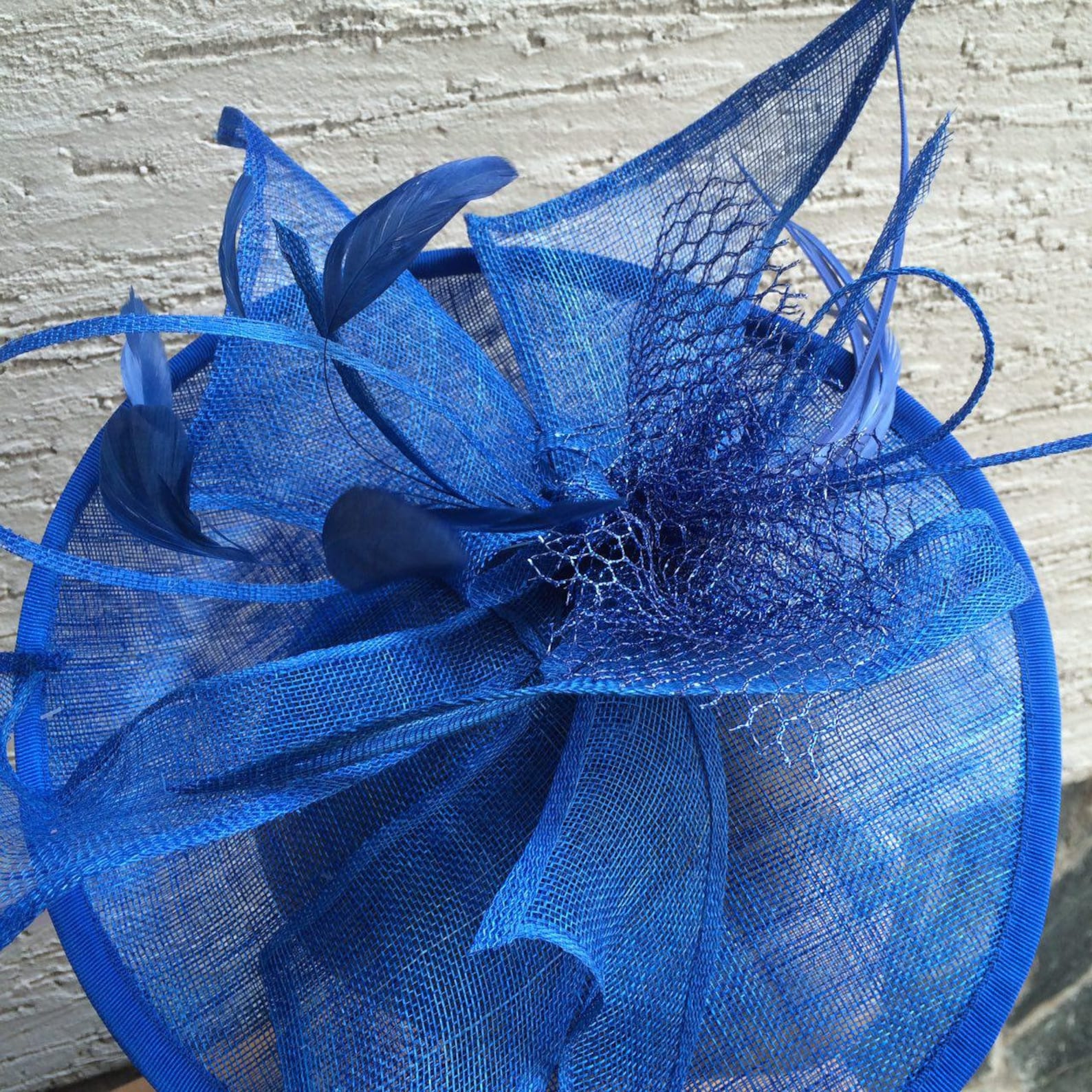 Elegant Derby Hat, Royal Blue Hat, Royal Ascot Fascinator, Kentucky ...
