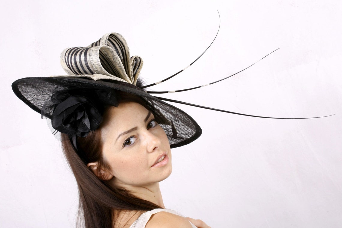 Melbourne Cup Hat, Statement Derby Fascinator, Royal Ascot Hat ...