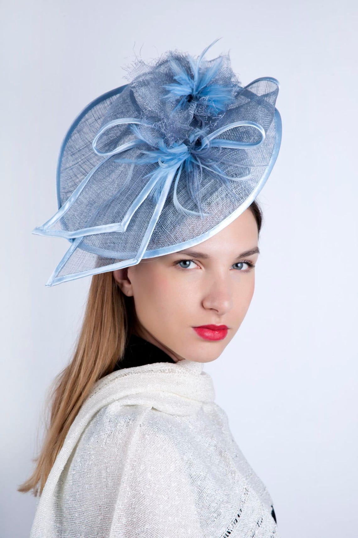 Kentucky Blue Headpiece Royal Ascot Fascinator Kentucky - Etsy