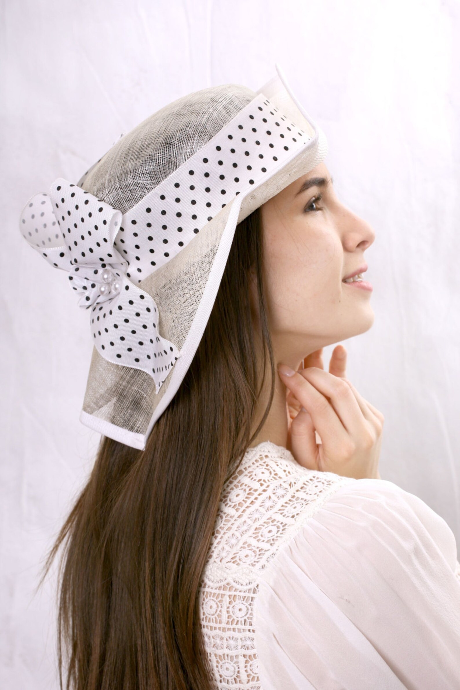 Asymmetric Wide-brim Hat, Derby Hat, Elegant Wedding Headpiece, Party ...