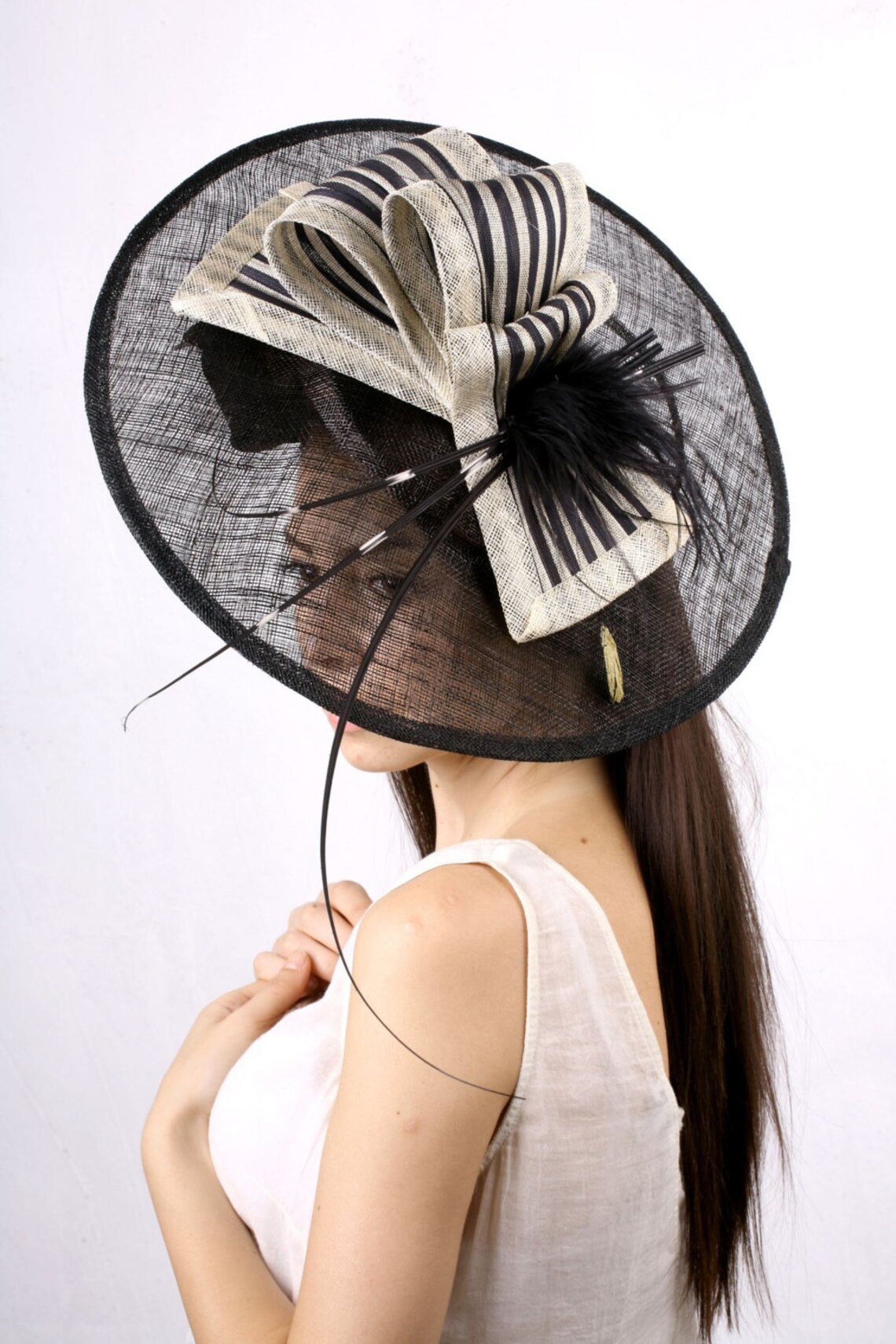Melbourne Cup Hat, Statement Derby Fascinator, Royal Ascot Hat ...