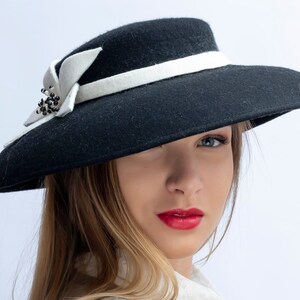 Classic Style Hat, Audrey Felt Headpiece, Royal Ascot Hat, Kentucky ...